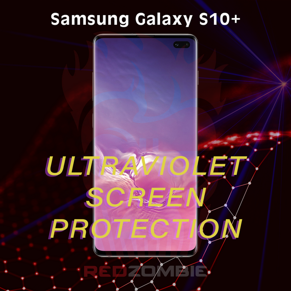 Samsung Galaxy S10+ UV Glass Screen Protector – Red Zombie