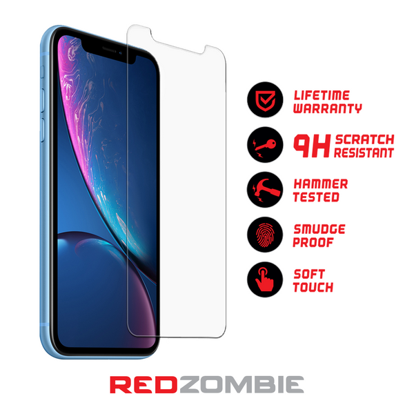 Apple iPhone XR/11 - Standard Tempered Glass Screen Protector – Red Zombie